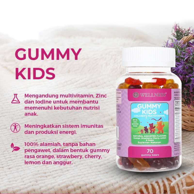 Promo Vitamin Anak - Wellness Gummy Kids 70s Diskon 1% Di Seller Willow ...