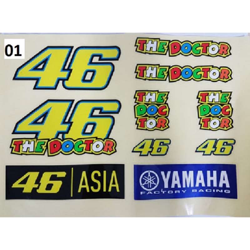 Jual Sticker 46 Asia Yamaha 01 Di Seller Sparepart Yamaha Thamrin - 20 ...