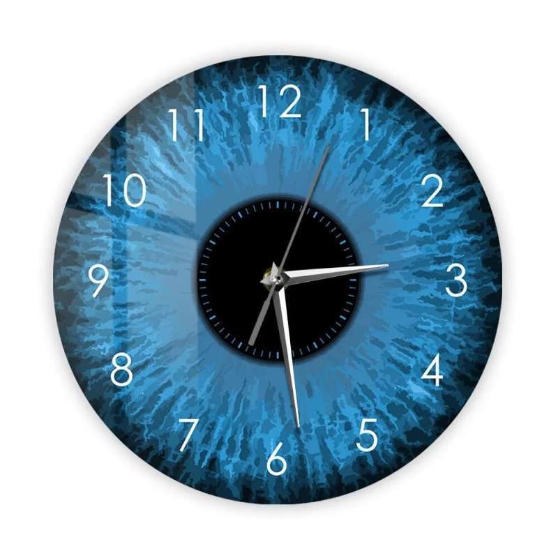 Promo Blue Iris Printed Clock For Ophthalmologist Office Eyeball ...