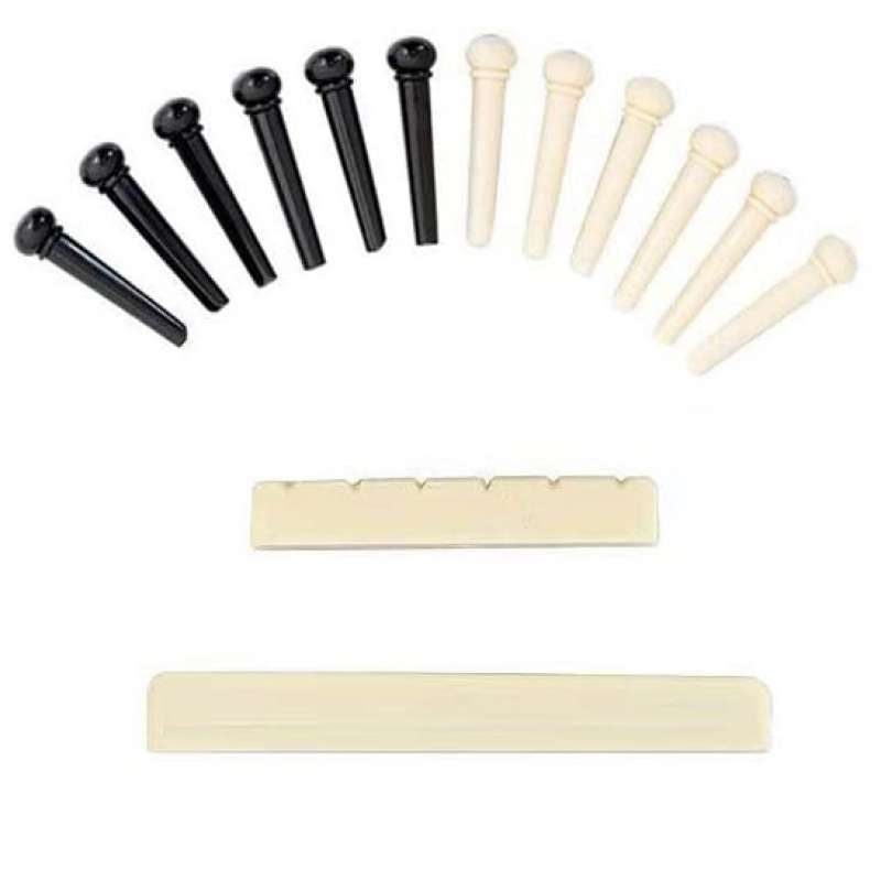 Jual Pin Sadle Nut Bridge Gitar Akustik Hitam & Putih Di Seller All ...