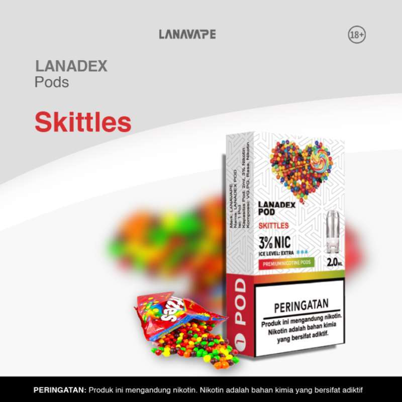 Jual Lana Dex Pod Skittles 3% Nicotine di Seller Minumanku Store ...