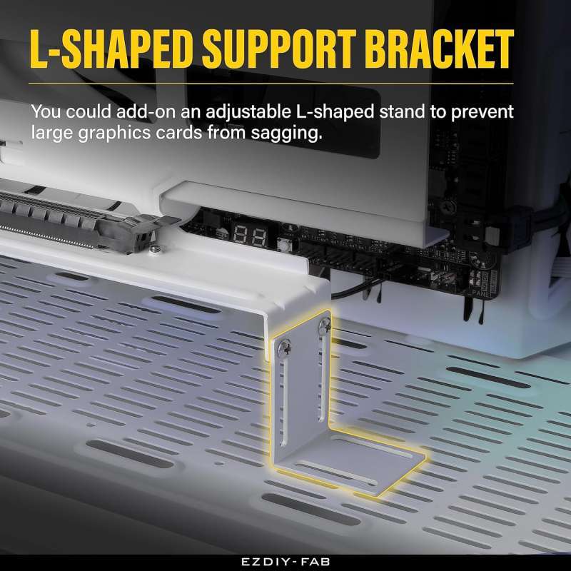 Jual Ezdiy-fab Vertical Pcie 4.0 Gpu Graphic Card Holder - White Di ...