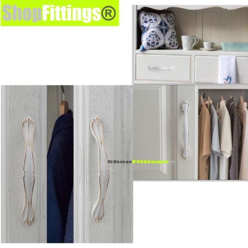 Jual Classic Door Handle Drawer Furniture Ivory Off White Tarikan Pintu ...