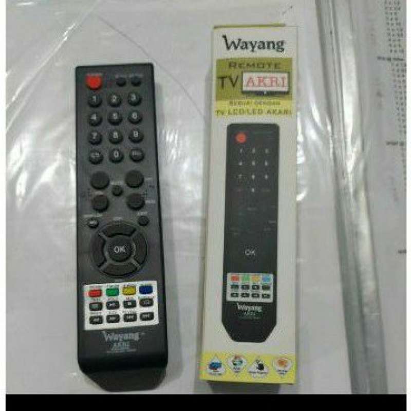Promo Remote Remot Wayang Tv Akari Universal Untuk Tv Lcd/Led/Tabung ... Promo Remote Remot Wayang Tv Akari Universal Untuk Tv Lcd/Led/Tabung ...
