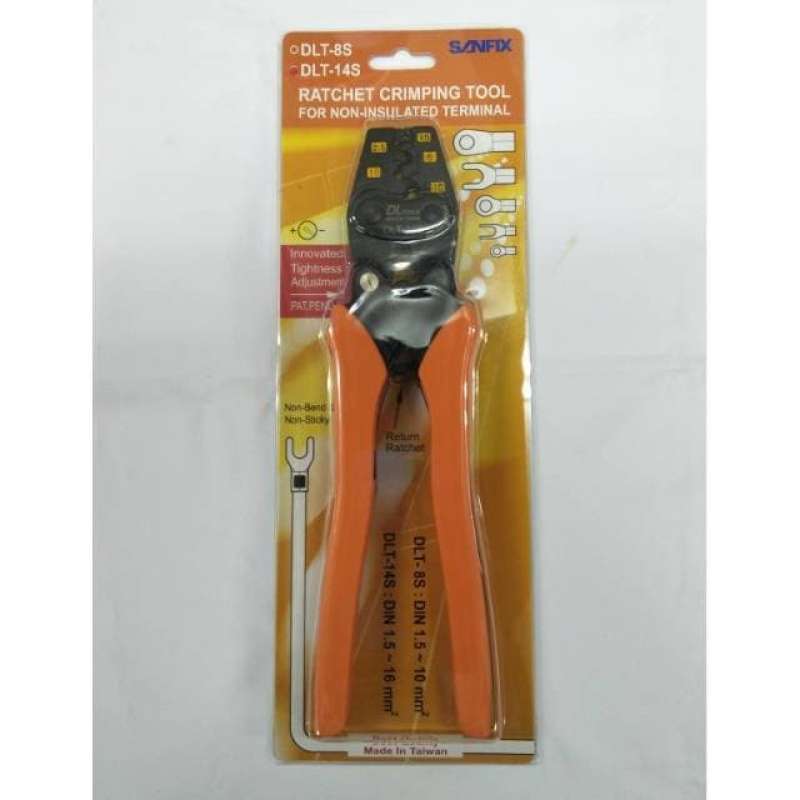 Promo Ratchet crimping tool for non-insulated terminal sanfix DLT-14S ...