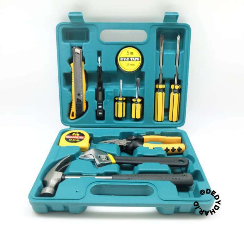 Promo Tool Box Set 12 In 1 Kunci Inggris Alat Pertukangan Diskon 23% Di ...