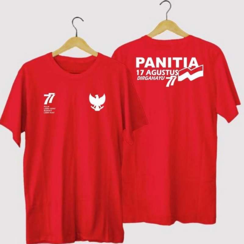 Promo Baju Kaos Panitia Agustusan/17 Agustus Hut Ri Kemerdekan Dirgahayu 77 Diskon 23% Di Seller ...