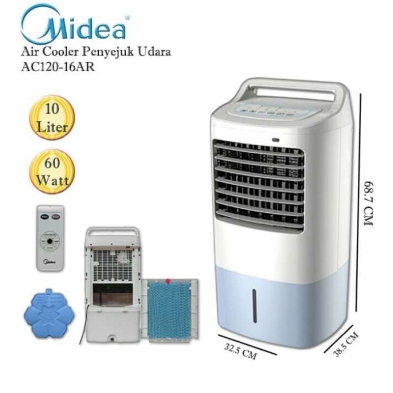 Promo Midea Air Cooler AC120 - 16AR / Penyejuk Ruangan 10 liter Daya 60 ...