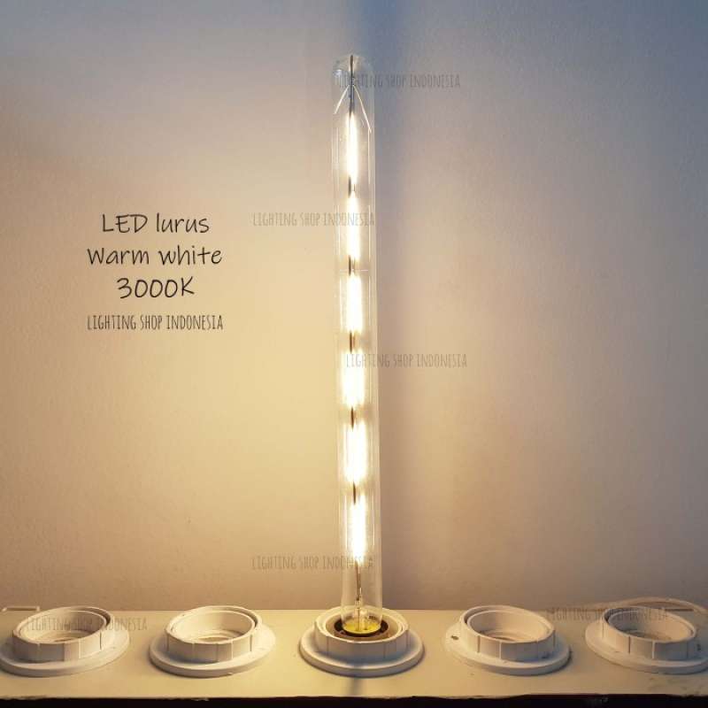 Promo Lampu filament edison panjang pipa LED T9-160 6wat 28 cm retro ...