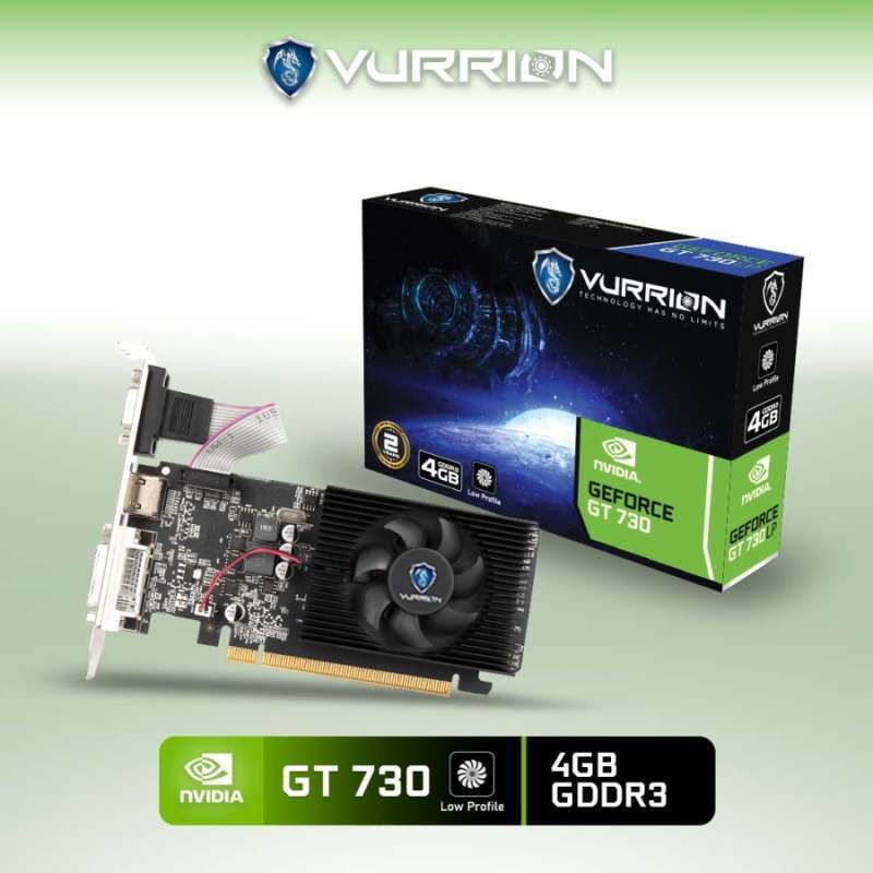 Promo Vga Card Nvidia Vurrion Gt730 / Gt 730 Lp 4gb Ddr3 64-bit 700mhz ...