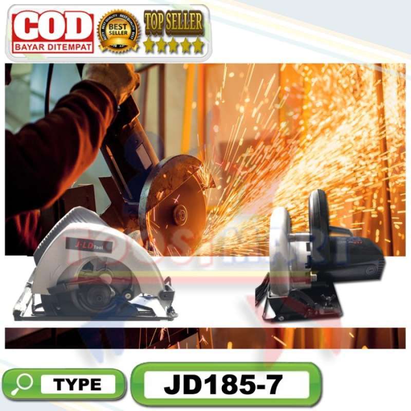 Promo Mesin Gergaji JD185-7 JLD TOOLS PRAKTIS circular saw Diskon 27% ...