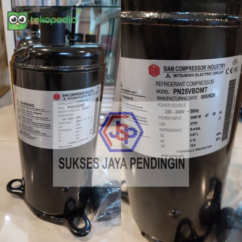 Promo Compressor Mitsubishi Siam Pn25vbdmt / Kompresor Siam Pn25vbdmt ...