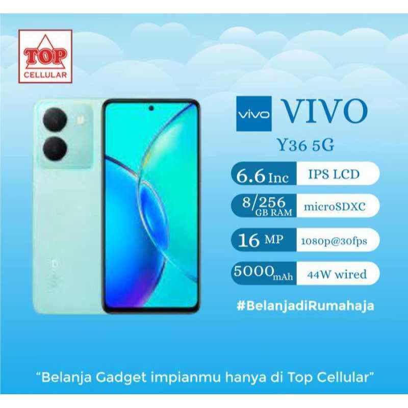 Jual VIVO Y36 5G [8/256 GB] GARANSI RESMI di Seller TOP Cellular Makassar Instore - Sinri Jala ...