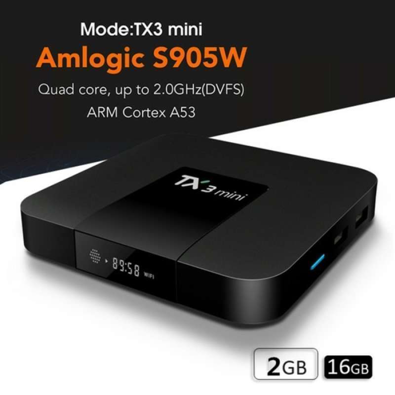 Promo Android Tv Box TANIX TX3 mini OS 8.1 RAM 2GB ROM 16GB AMLOGIC ...