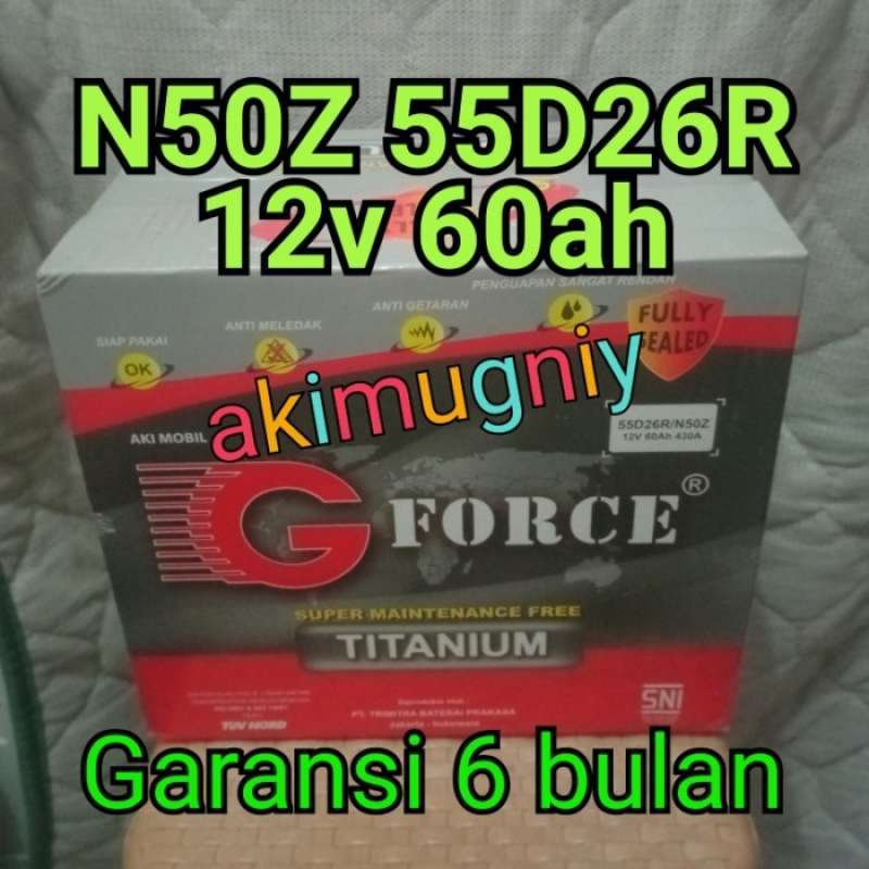 Promo New Aki N50Z Mf 12V 60Ah 55D26R Gs Incoe Yuasa Fuso Hino Elf ...