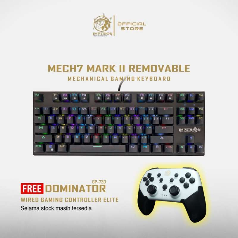 Jual Keyboard Imperion Mech 7 Mark Ii + Gamepad Elite Gp 720 Dominator ...