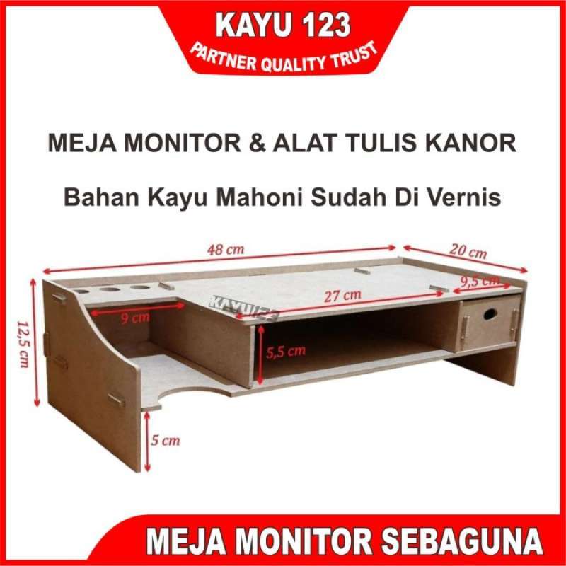 Promo Meja Monitor Stand Monitor Alas Laptop Meja Pc Komputer Minimalis ...