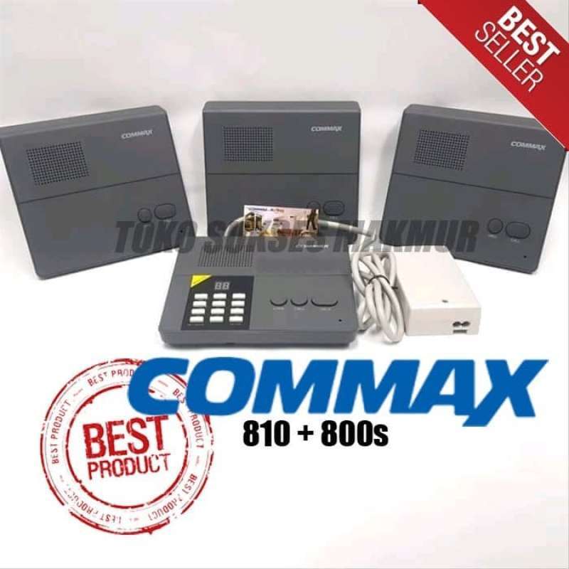 Promo Intercom Commax Cm 810 + 800 S (1 Induk 8 Anak) + Adaptor Diskon ...