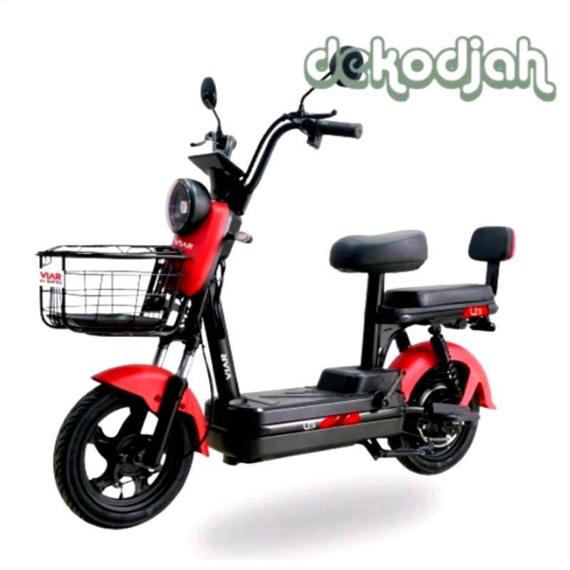 Jual SEPEDA LISTRIK VIAR U3 MERAH di Seller Dekodjah Bike - Sukosari ...