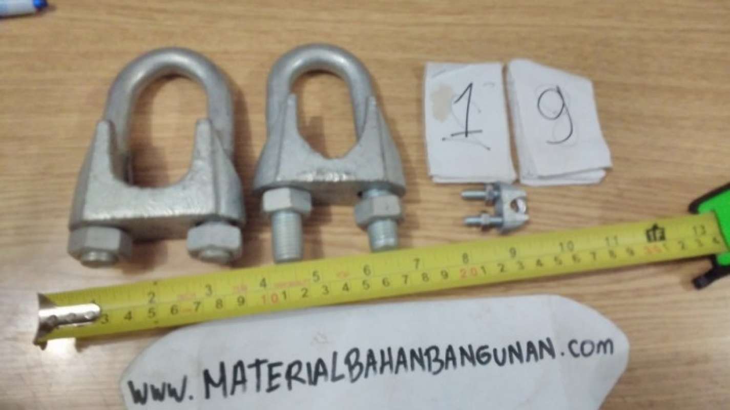 Promo Klem Sling M 32 Kuku Macan Penjepit Tali Besi Clamp Sling Iron ...