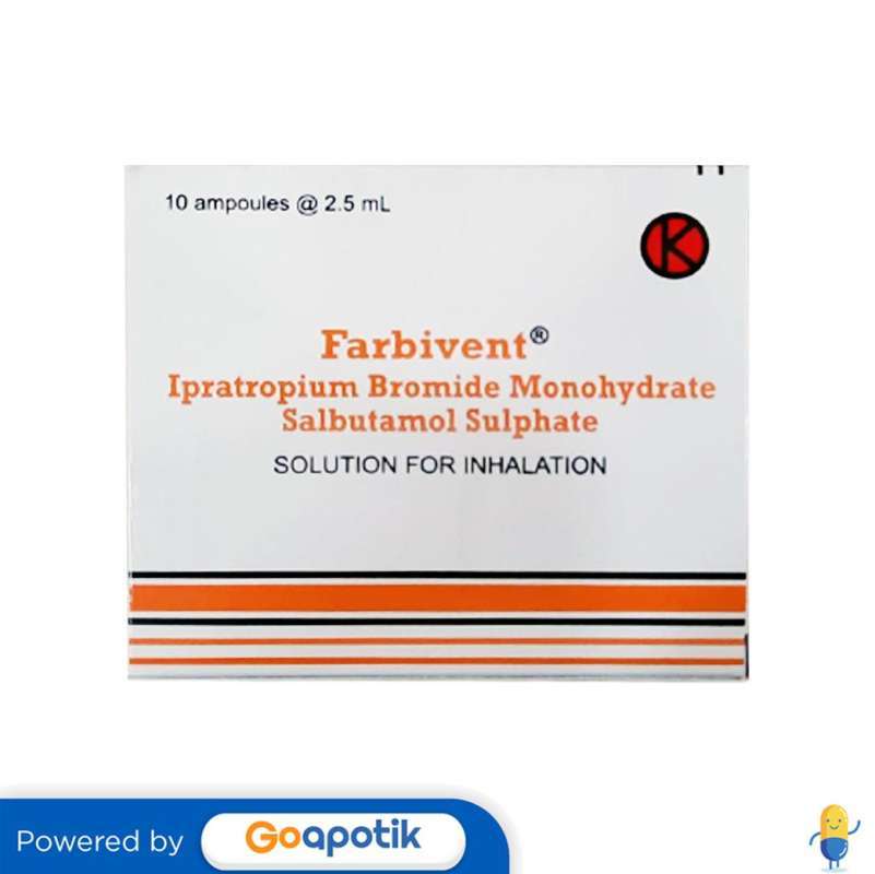 Jual FARBIVENT CAIRAN INHALASI 2.5 ML BOX 10 AMPUL di Seller Apotek ...