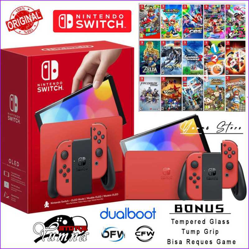 Jual Nintendo Switch Oled Console Mario Red Edition Cfw / Ofw Di Seller Yumna Store - Ancol ...