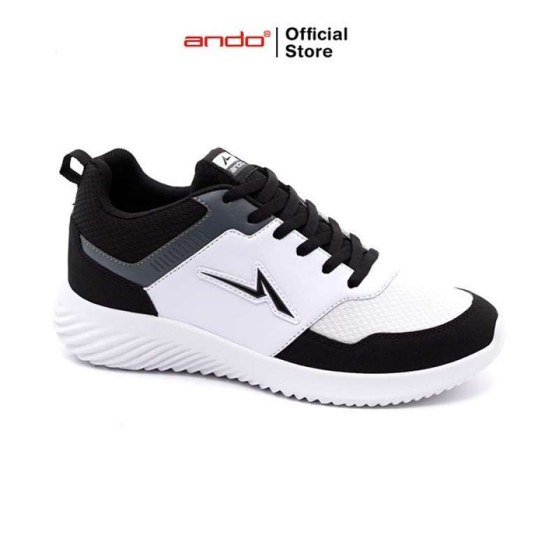 Promo Ando Official Sepatu Sneakers Theo Jt Pria Dewasa - Putih/hitam ...