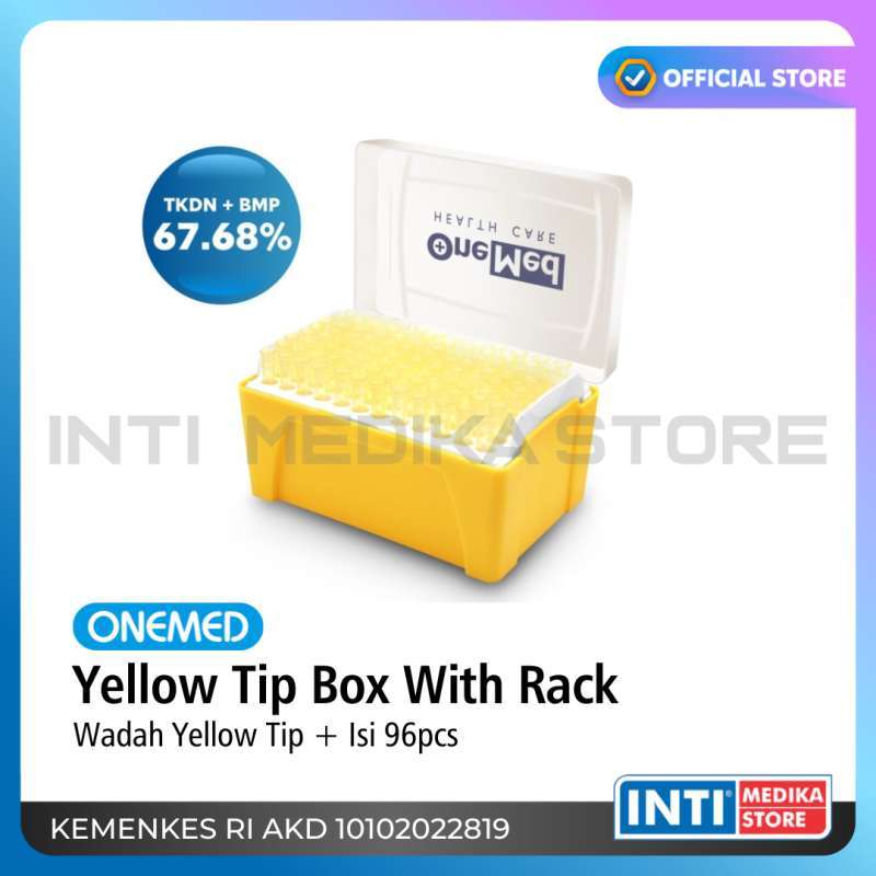 Promo Onemed - Yellow Tip Box Tanpa Filter + Rack Isi 96 Pcs | Rak ...