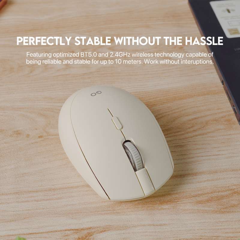 Promo Fantech Mouse Office Go Dual Mode Wireless Mouse - Beige Diskon ...
