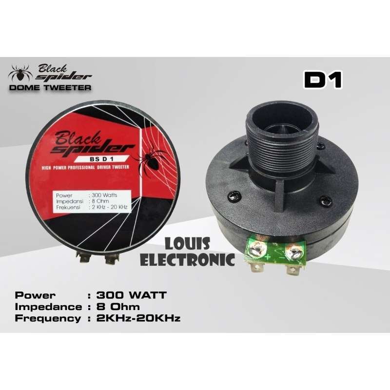 Jual Driver Tweeter Black Spider D1 300 Watt Original Di Seller Louis ...