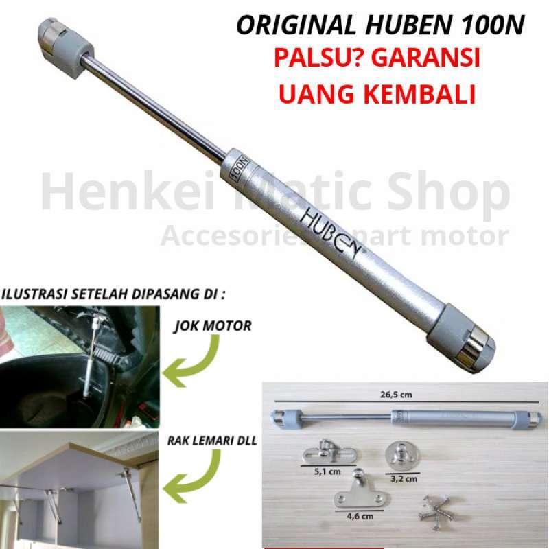 Jual Hidrolik jok motor matic huben 100n gas spring pintu lemari ...