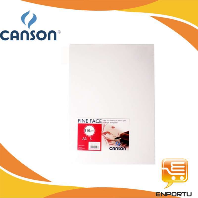 Promo CANSON Fine Face A3 110gsm 5 Sheet /Kertas Gambar Pencil Pastel ...
