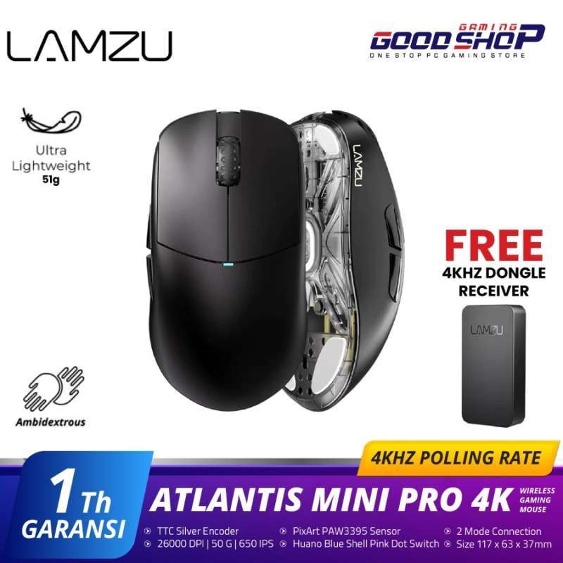 Jual Lamzu Atlantis Mini Pro 4k Lightweight Gaming Mouse Di Seller Good ...