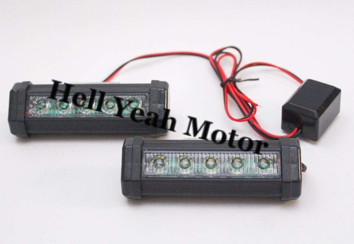Promo Lampu Strobo Mini 2 x 5 LED Dashboard Universal Yamaha Honda ...