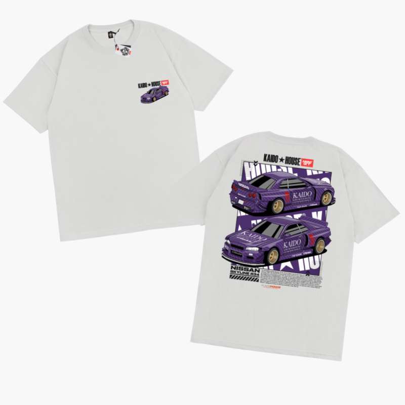 Promo KRMK Kaos T Shirt JDM KAIDO HOUSE NISSAN SKYLINE R34 PURPLE MINI ... Promo KRMK Kaos T Shirt JDM KAIDO HOUSE NISSAN SKYLINE R34 PURPLE MINI ...