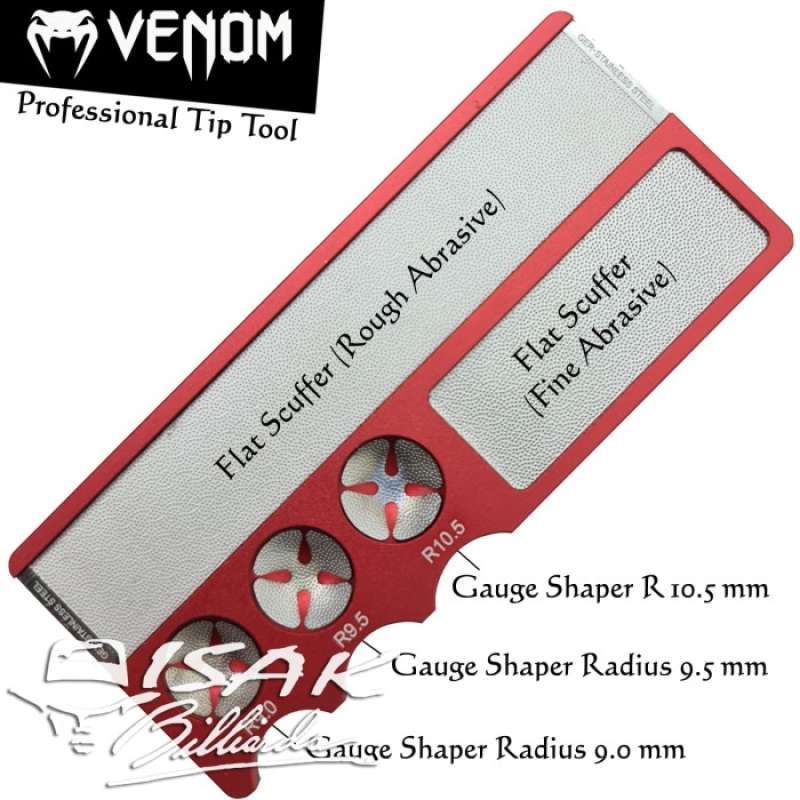 Jual Venom Pro Cue Tip Tool Red - Shaper Scuffer Stick Billiard Alat Biliar Terbaru di Seller ...