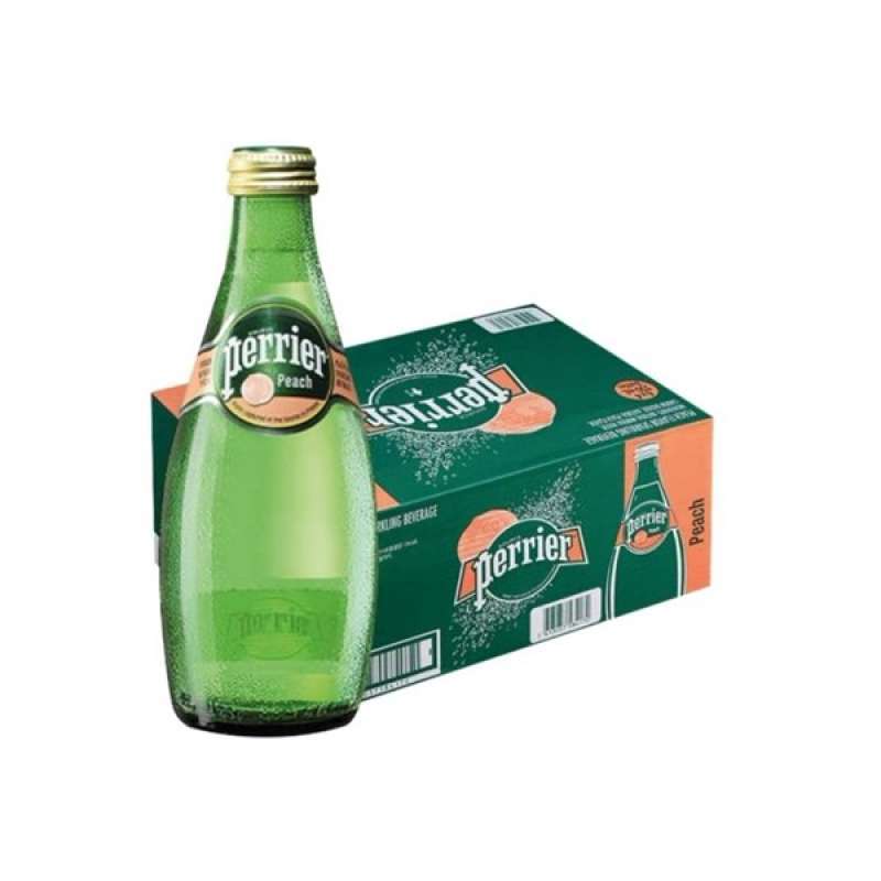 Jual Perrier Peach Sparkling Mineral Water 330ml [ dus isi 24 botol ...