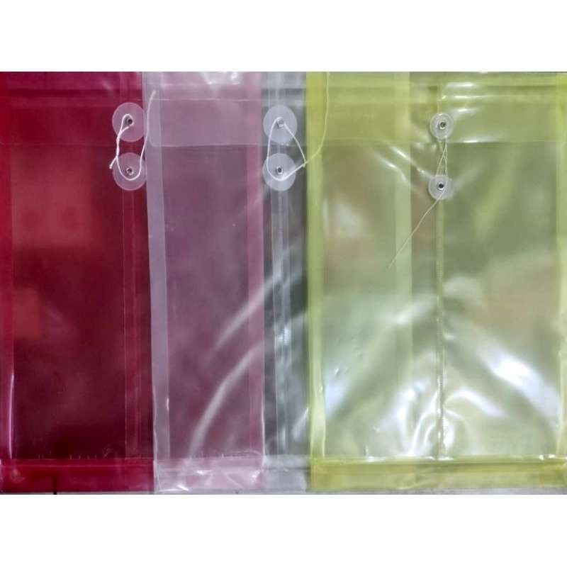 Jual Map Plastik Transparan - Kuning / Tali Di Seller Hoki Stationery ...