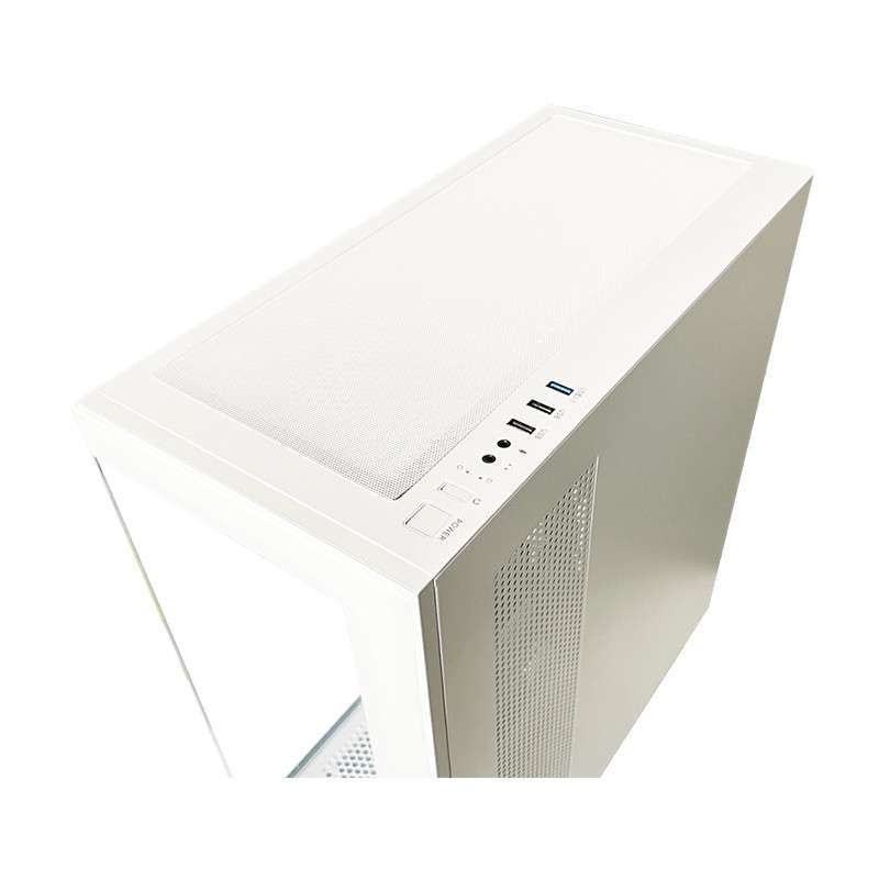 Promo CASING CUBE GAMING PREMIUM RENVOR BLACK / WHITE ATX GAMING CASE ...