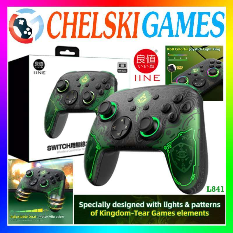 Jual IINE Falcon Zelda Pro Controller Support NFC Switch/Oled/PC Steam ...