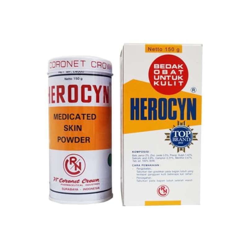 Jual Herocyn powder 150gr/herocin bedak untuk kulit gatal dan biang ...