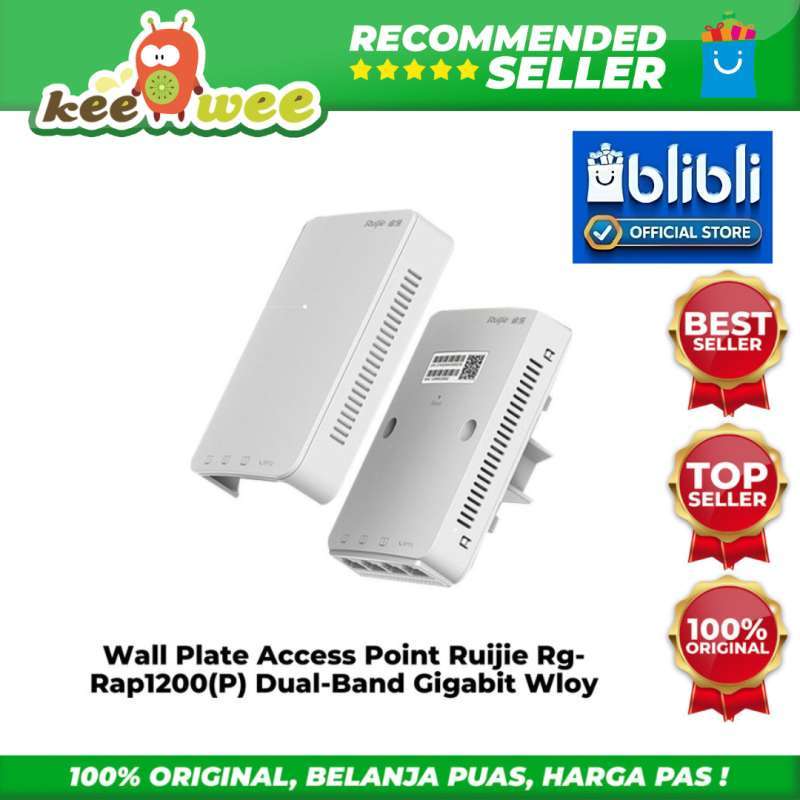 Jual Wall Plate Access Point Ruijie Rg-Rap1200(P) Dual-Band Gigabit di ...