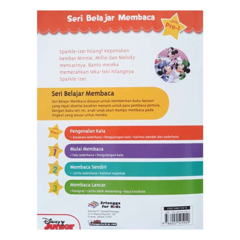 Promo Buku Minnie Mouse Cerita Anak Belajar Membaca Erlangga - Salon ...