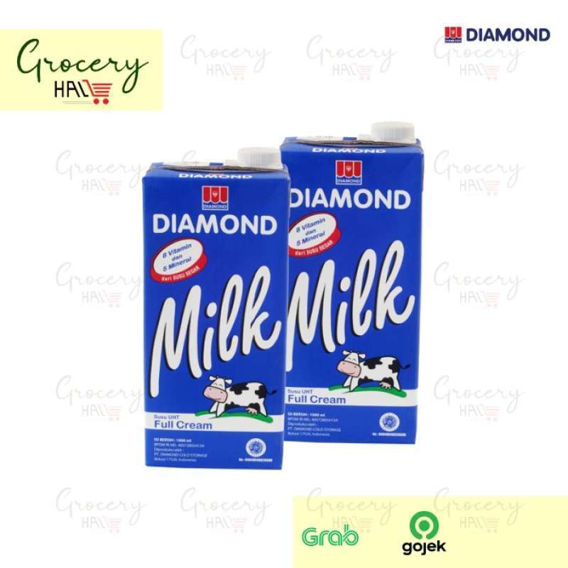 Jual Diamond - Susu Uht Full Cream 1000 Ml / 1 Liter - 12 Pcs / Per ...