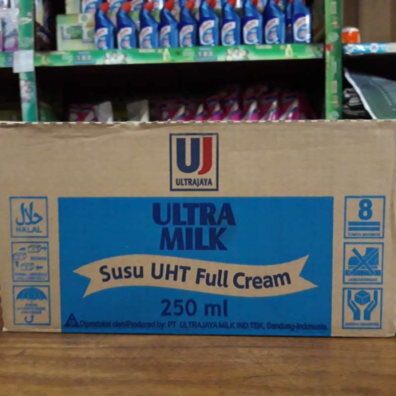 Jual Susu ultra UHT full cream susu putih 250 ml di Seller Supermart ...