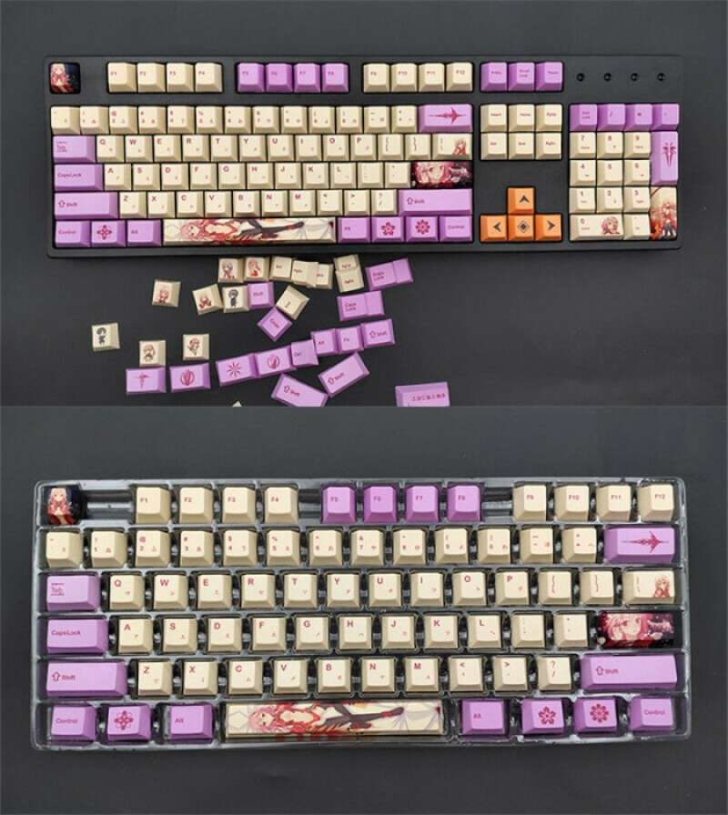 Promo New Keycaps Guilty Crown Inori Yuzuriha Pbt Dyesub For Mechanical ...
