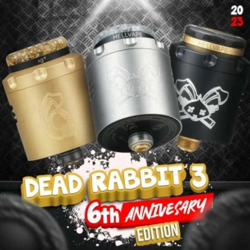 Jual RDA DEAD RABBIT V3 ANNIVERSARY AUTHENTIC BY HELLVAPE - GOLD BLACK di Seller Vaporgasss ...