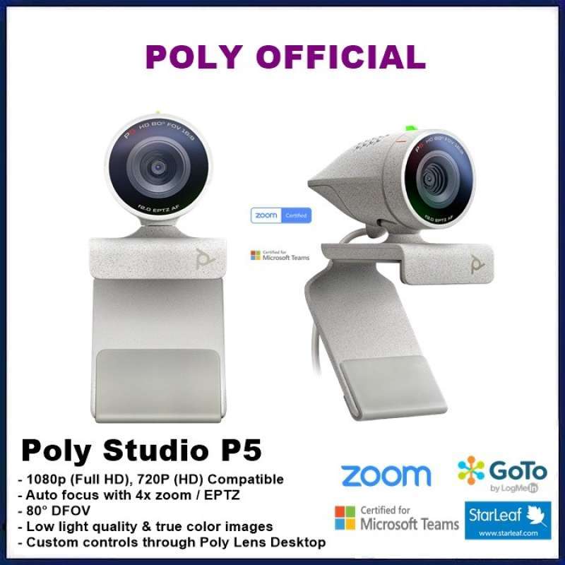 Promo Poly Studio P5 Professional HD Webcam 1080p HD Video Conference ...