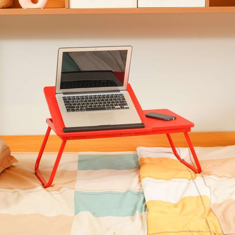 Jual Oxy Meja Lipat - Merah Folding Table Foldable Study Desk Meja ...