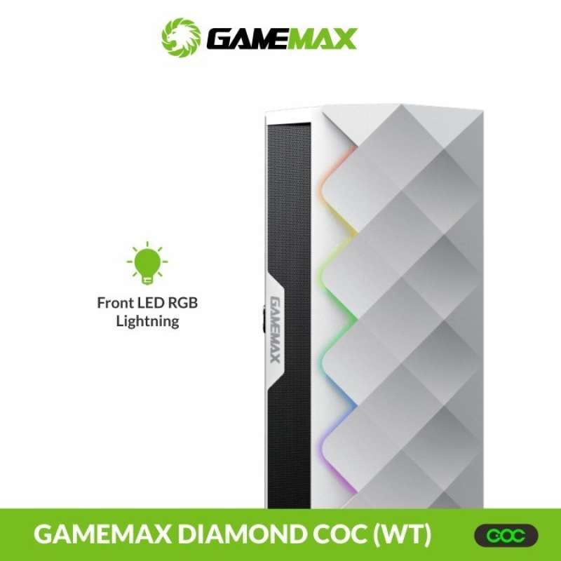 Jual Gamemax Diamond White COC PC Case with COC Turbo Fan di Seller CS ...